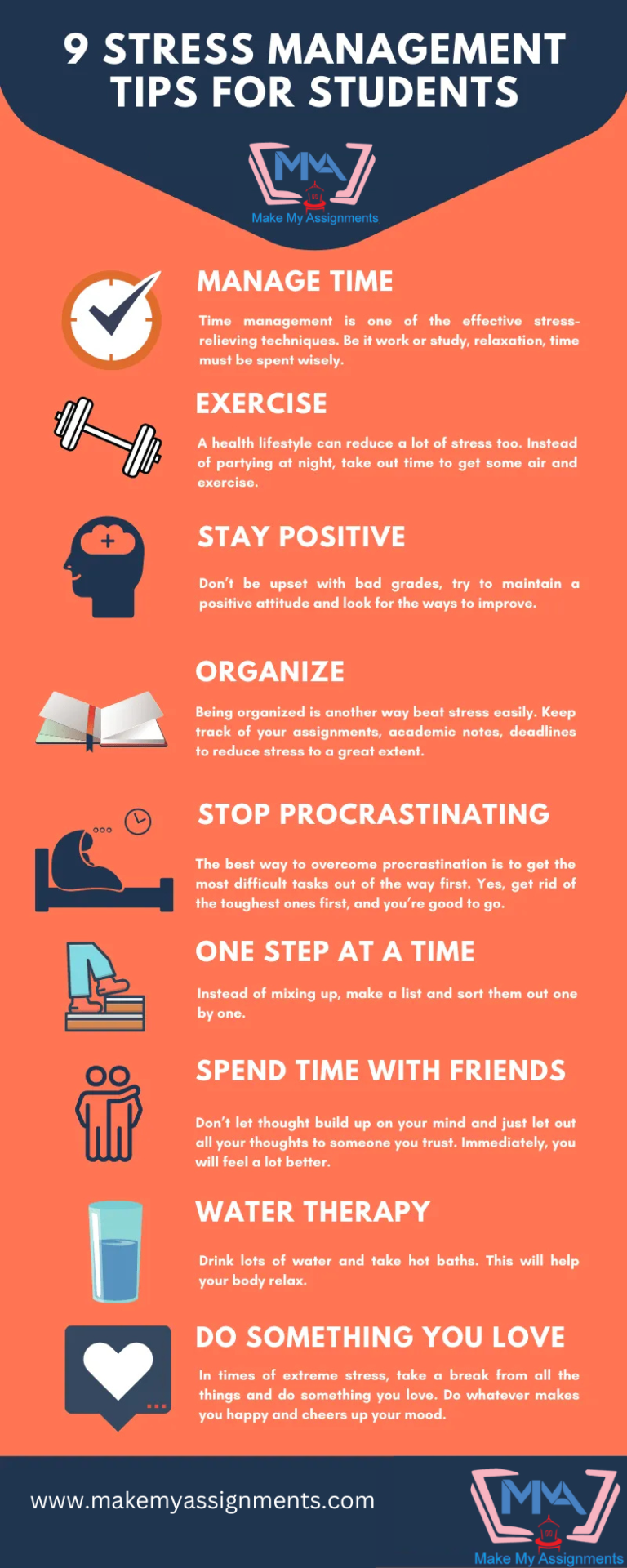Top Tips for Managing Academic Stress - MakeMyAssignments Blog